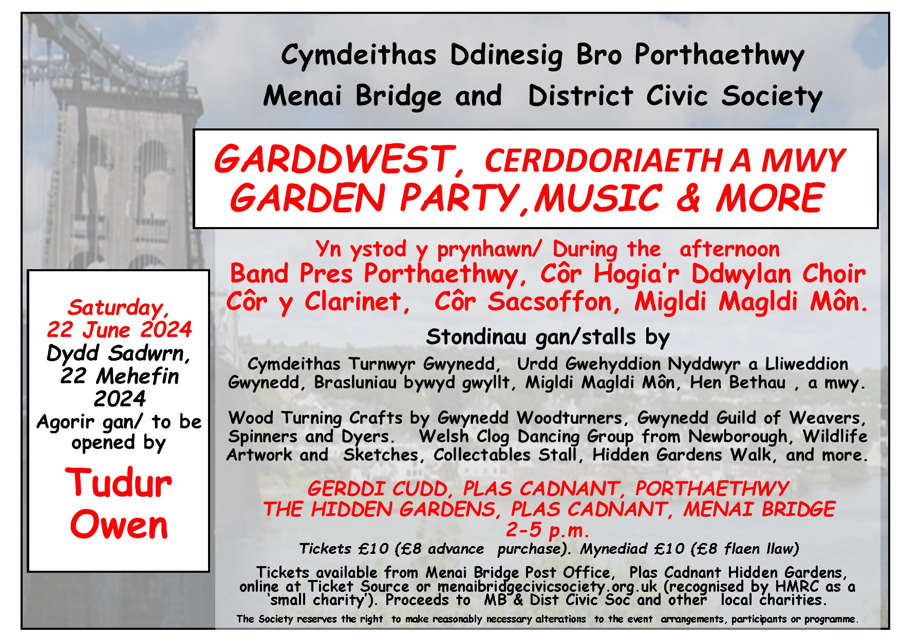 SATURDAY 22ND JUNE 2024 – BE THERE! – Cymdeithas Ddinesig Bro ...